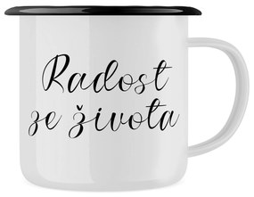 Mablo Plecháček "Radost ze života" Lem: Stříbrný 330 ml