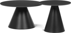 Konferenční stolek 70x70x41cm CT-F4118 BK, keramika, mramor
