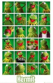 Plakát - The Muppets kermit collage