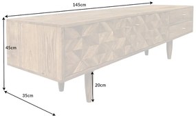 Invicta Dřevěný TV stolek ALPINE 145 cm akácie 43736