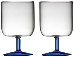 Lyngby Glas Sklenice na víno Torino 30 cl (2ks) Clear/Blue