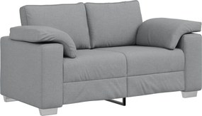 Pohovka 2 ks Světle šedá textil 3324740