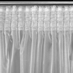 ZÁCLONA NA PÁSCE ELIZA 300X145 CM BÍLÁ