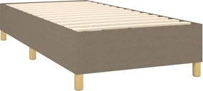 Box spring postel s matrací taupe 100 x 200 cm textil 3142157
