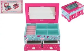 TEDDIES Šperkovnice Princess 2 zásuvky / Šperkovnice / Dřevěná / 18x12