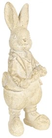 Velikonoční dekorace krémového králíka Métallique – 6x6x13 cm