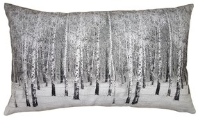Povlak na polštář se zasněženými stromy - 30*50 cm