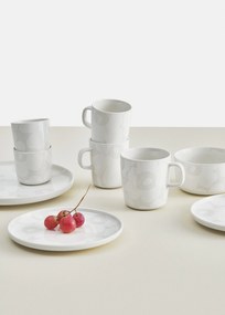 Marimekko Talíř Oiva Unikko 25 cm bílý velký