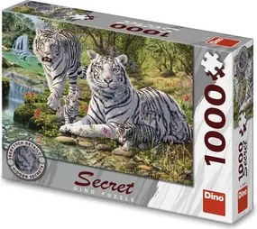 DINO Secret Collection: Bílí tygři / 1000 dílků / od 15 let