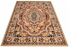 Kusový koberec ATLAS E951A Tmavě béžový Rozměr: 100x200 cm