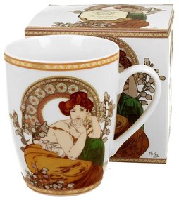 DUO ALPHONSE MUCHA - TOPAZ - Hrnek na kávu 360 ml