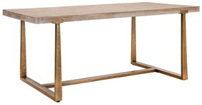 Designový jídelní stůl Nalanie 180 cm hnědý