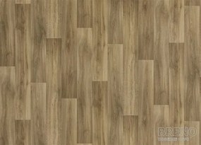 Breno PVC PURETEX Lime Oak 613M – tmavší dřevo, šíře 400 cm