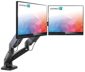 CONNECT IT CMF-3207-BK - Univerzální držák na 2 monitory 13-27” černá