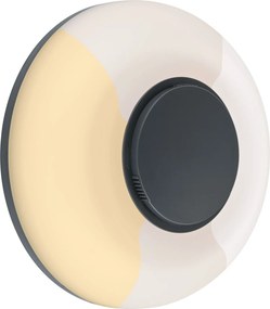 P 94955 LED venkovní nástěnné svítidlo Aureva IP65 kruhové 220mm 2200 - 4000K 20,5W 230V antracit/bílá polykarbonát - PAULMANN