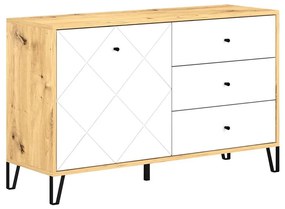 Komoda SULA dub artisan/bílá 5904804586102