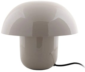 Šedá stolní lampa s kovovým stínidlem (výška 25 cm) Fat Mushroom – Leitmotiv