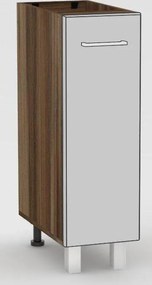 Dřevona - Elitte Spodní kuchyňská skříňka REA ALFA KDV-25-72- s výsuvným košem, OŘECH ROCKPILE