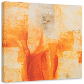 Obraz na plátně Oranžový abstrakt - 50x50 cm