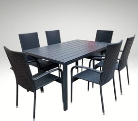 Vikio Zahradní set 140x80 pro 6 osob DT276 antracit