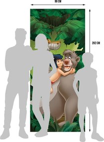 Dětská vliesová fototapeta na zed' Kniha Džunglí, Disney | 90 x 202 cm | DFTDNV 5474