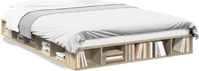 vidaXL Rám postele 160 x 200 cm kompozitní dřevo [3280462] Barva: dub sonoma