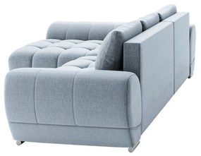 Světle modrá rozkládací rohová pohovka Windsor & Co Sofas Cloudlet, levý roh