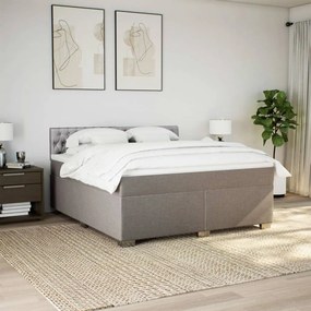 Box spring postel s matrací taupe 180x200 cm textil 3285978