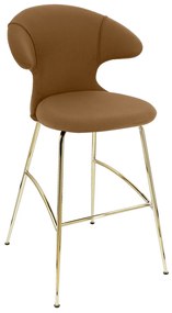 Barová židle Time Flies Barva nohou:: bronz, barva potahu:: karamelová