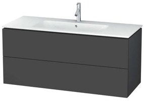 Duravit L-Cube - Umyvadlová skříňka 55x122x48 cm, 2 zásuvky, grafit mat LC624304949