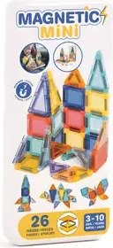 Ludi Magnetická stavebnice mini / Magnetická stavebnice / 26 ks / od 3