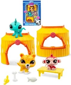 HASBRO Figurky zvířátek Littlest Pet Shop Džungle / Set 3 ks / 6 doplň