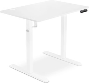 Elektrický psací stůl 88 x 60 cm Barga - bílý