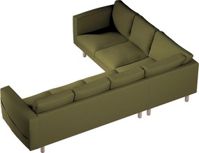 Potah na pohovku IKEA Norsborg rohová 5-místná barva zelená látka pletený vzor