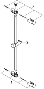 GROHE 27499000 - Sprchová tyč EUPHORIA 600 mm lesklý chrom