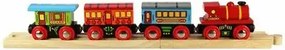 Bigjigs Rail Osobní vlak + 3 koleje / od 3 let
