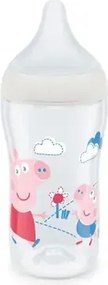 NUK Kojenecká láhev / Peppa Pig 260 ml / 3+ / bílá