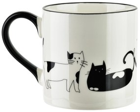 Porcelánový hrnek COTTELLO III. 370 ml bílý/černý