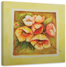 Obraz na plátně Květiny Barevné rostliny - 40x40 cm
