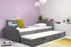 BMS Group Dětská postel s přistýlkou Lili 2 - 200x90 Bílá/zelená