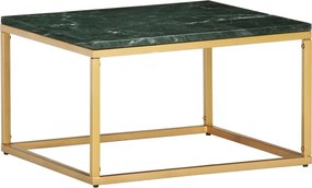 vidaXL Konferenční stolek 60x60x35 cm pravý kámen mramorovaný [286439] Barva: Zelená