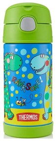 Thermos Dětská termoska s brčkem 355 ml Celá růžová