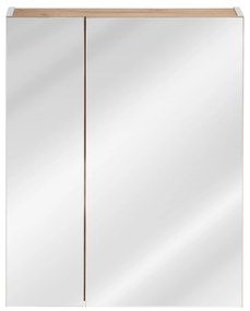 Zrcadlová skříňka CAPRI Oak 843 | 80 cm Capri | dub zlatý: Horní zrcadlová skříňka 842 - 60 cm