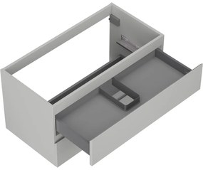 Mexen Orio, koupelnová skříňka 90 cm, 2 zásuvky, šedá matná, 91A10-09047-2-BFF62