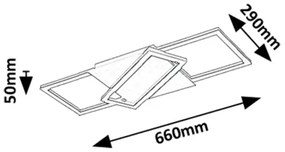 Rabalux 71391 - LED Stm. stropní svítidlo KITLEE LED/40W/230V 3000-6500K + DO