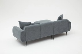 Hanah Home Rohová pohovka SIDE šedá levá 252 cm