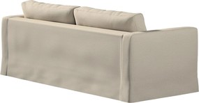 Potah na pohovku IKEA  Karlstad 3-místná, nerozkládací, dlouhý barva béžová látka pletený vzor
