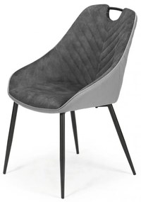 Designová židle Brinna šedá