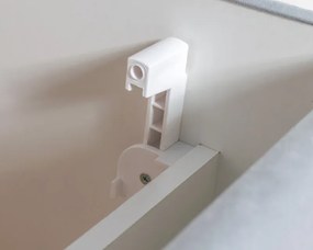 Postel ALMA s lamelovým roštem 2, 200x90, šedá (č.43/nohy buk)