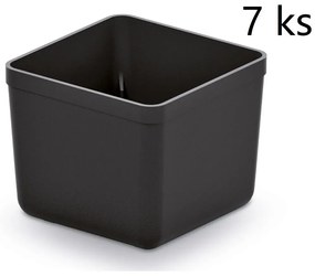 Kistenberg Sada 7 plastových boxů 55x55x55 mm UNITE BOX, černé